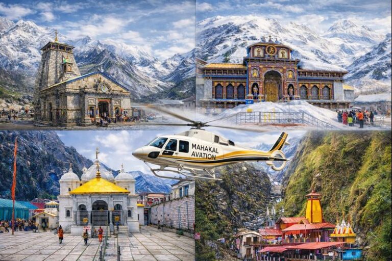 4 Dham Yatra by Helicopter – 5 Nights / 6 Days – Mahakal Aviation